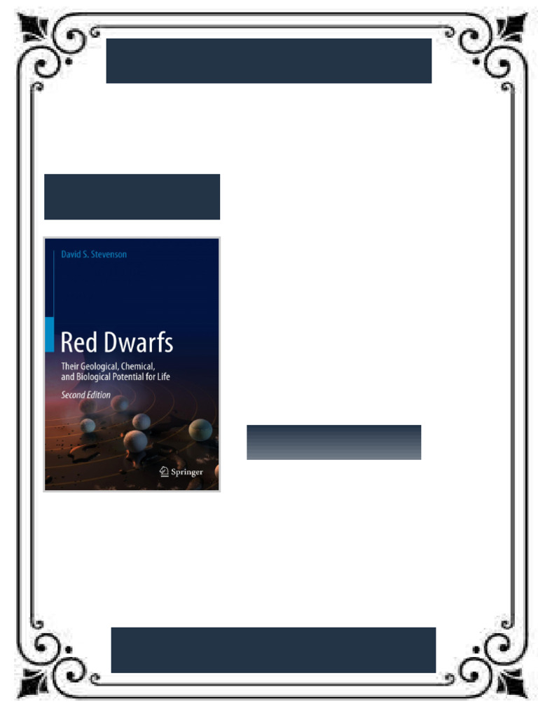 Red Dwarfs Their Geological Chemical and Biological Potential for Life ...