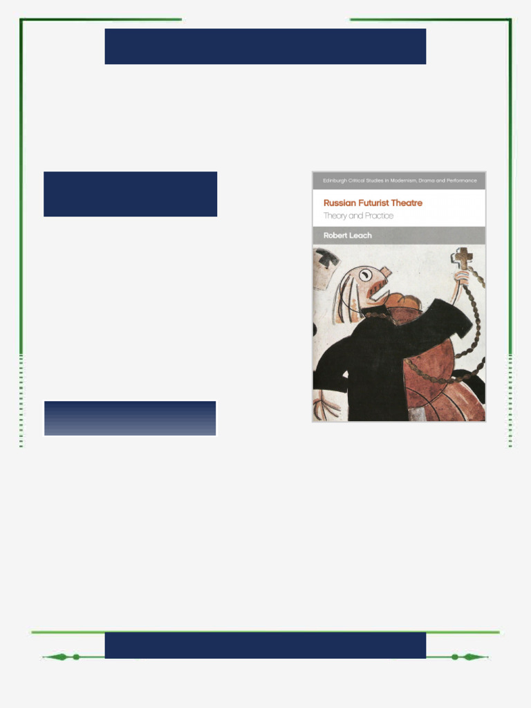 Russian Futurist Theatre Theory and Practice Robert Leach ebook all ...