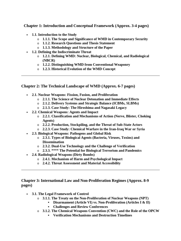 Understanding WMD: Threats and Frameworks | PDF | Weapons Of Mass ...