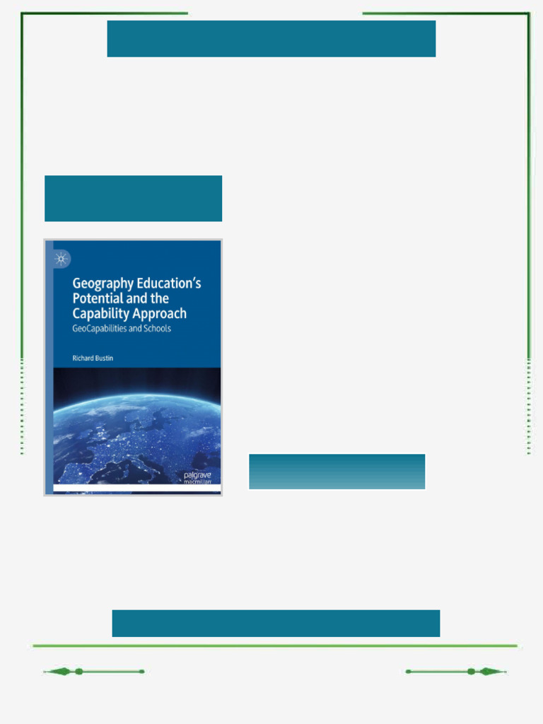 Geography Education S Potential and The Capability Approach ...