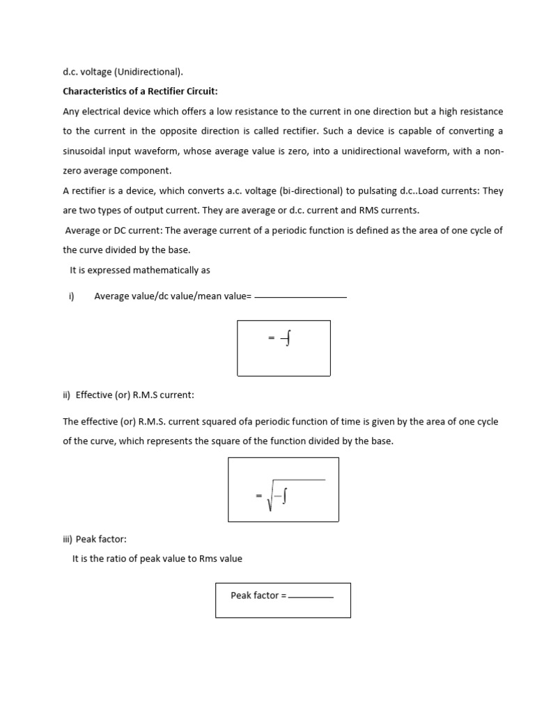 Module-1 | PDF | Amplifier | Rectifier