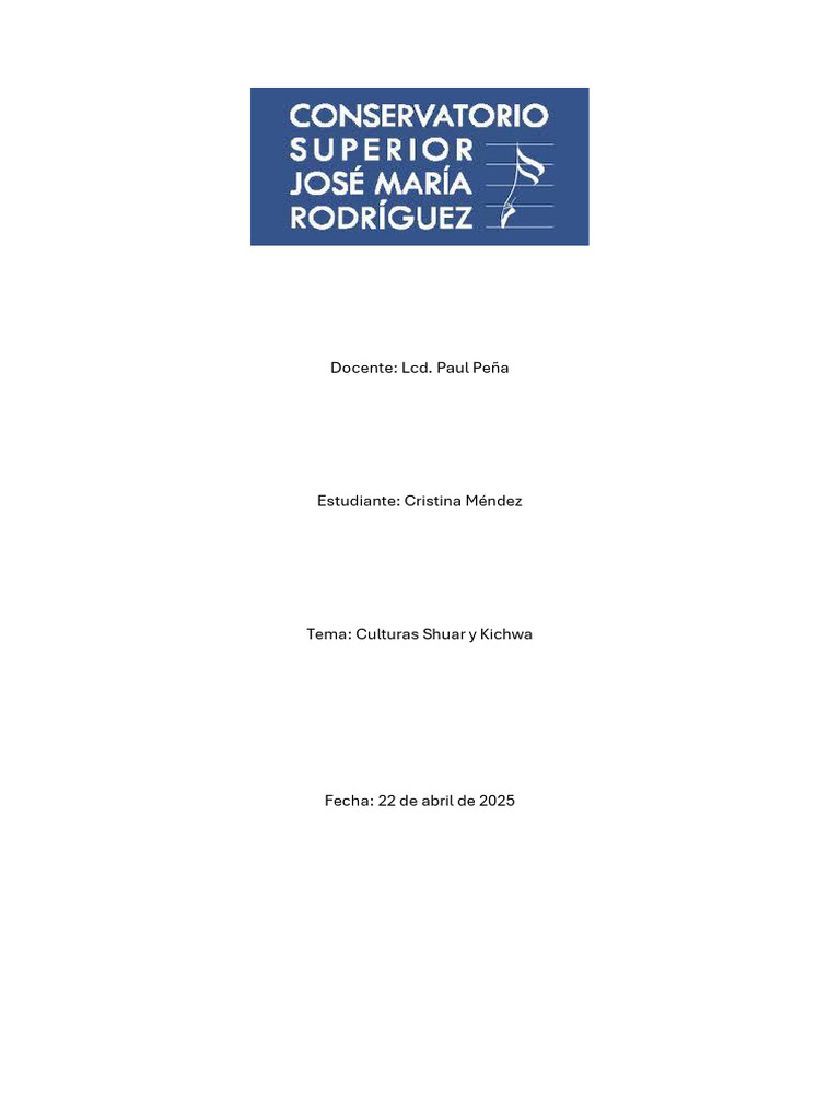 Culturas Shuar y Kichwa: Ritos y Mitos | PDF