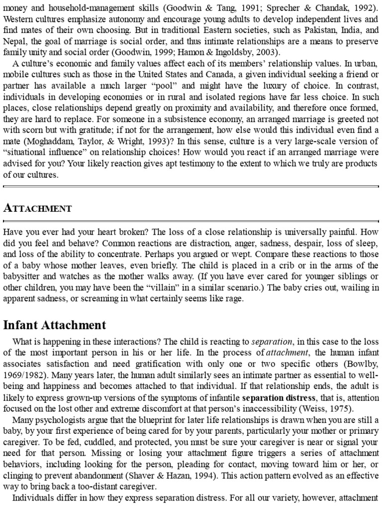 Attachment | PDF | Attachment Theory | Infants
