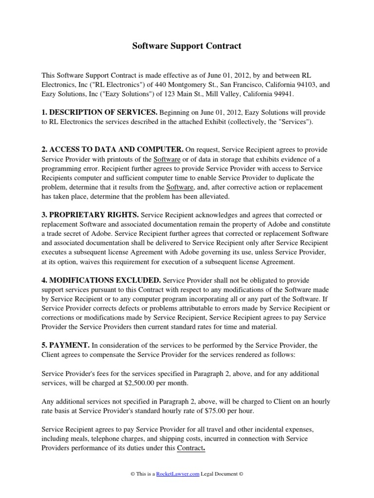 Software Maintenance Agreement | PDF | Arbitration | Private Law