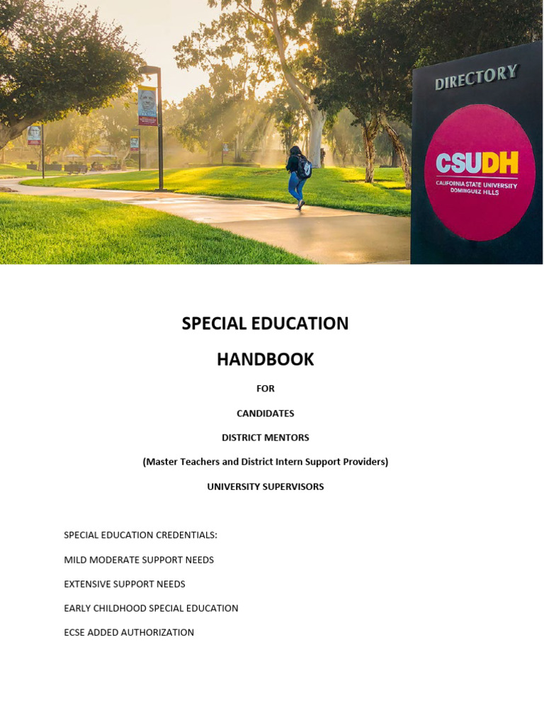 Spe Handbook 2023 | PDF | Teachers | Mentorship