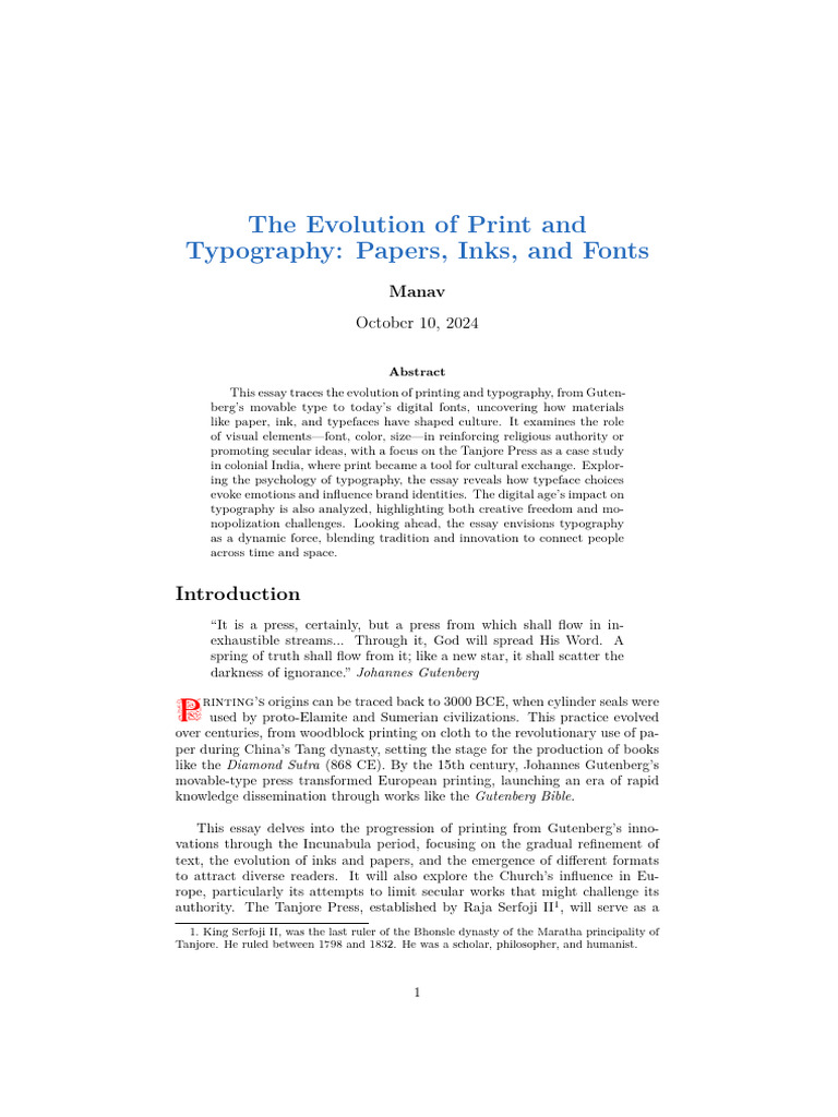 The Print and Typography | PDF | Typography | Typefaces