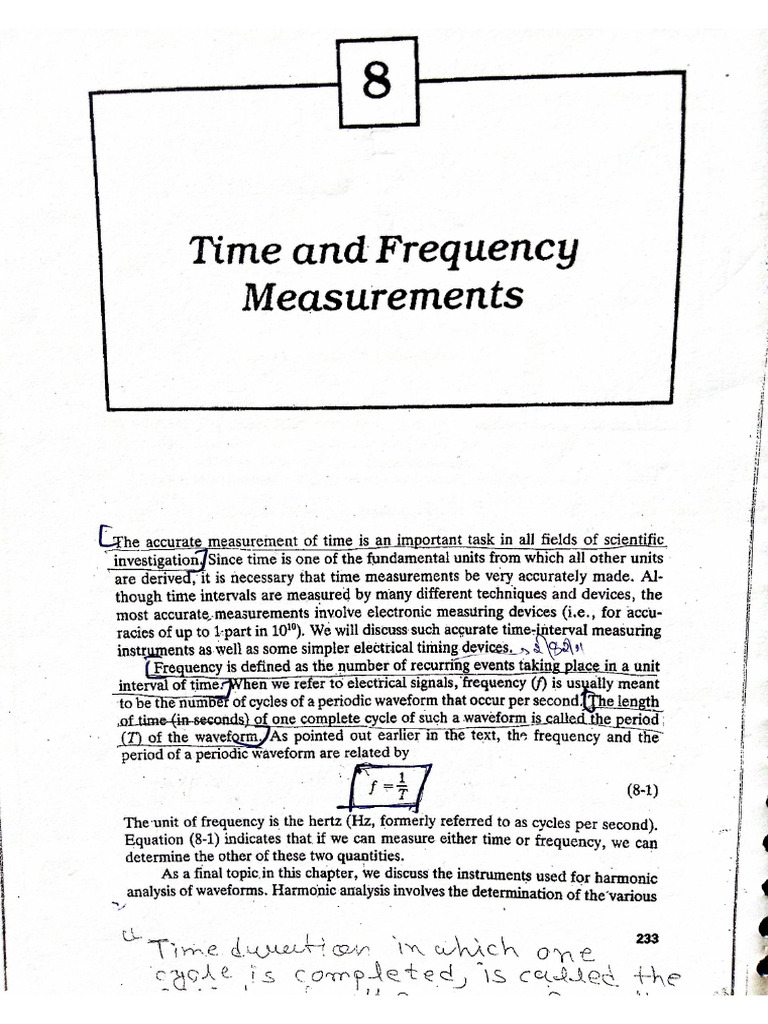 Equency and Time Measurement | PDF