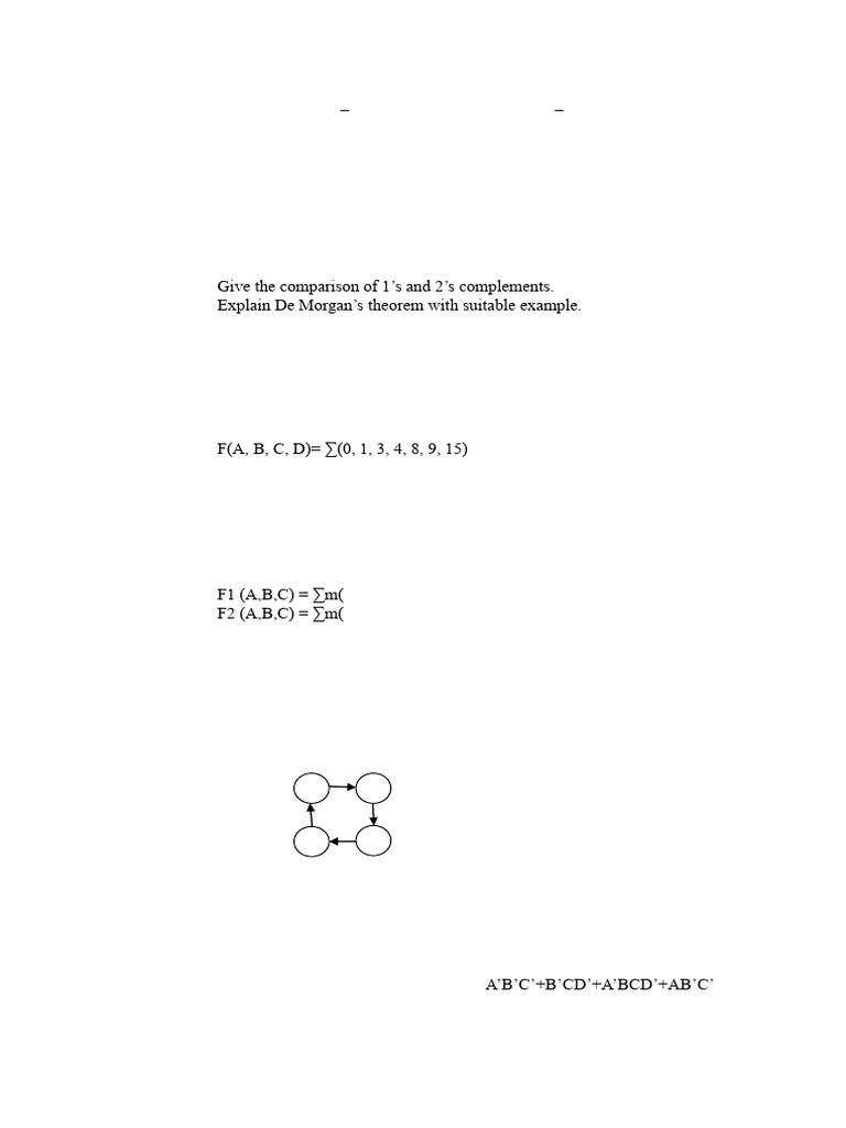 Digital Electronics Exam Questions and Solutions | PDF | Logic Gate ...