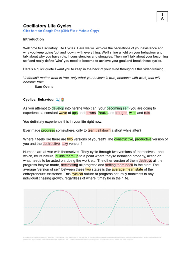 Oscillatory Life Cycles | PDF | Truth