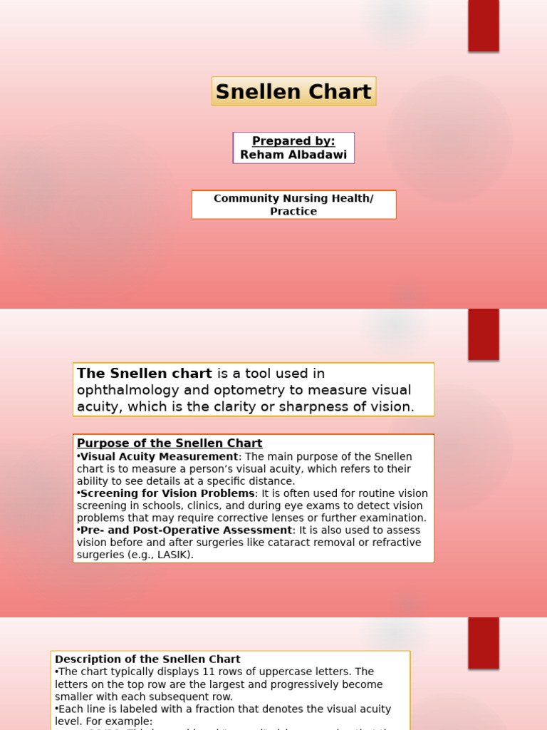snellen chart | PDF | Visual Acuity | Eye