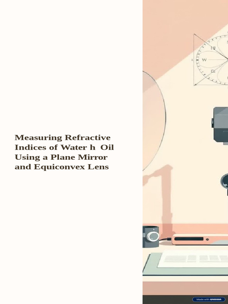 Project | PDF | Refractive Index | Mirror
