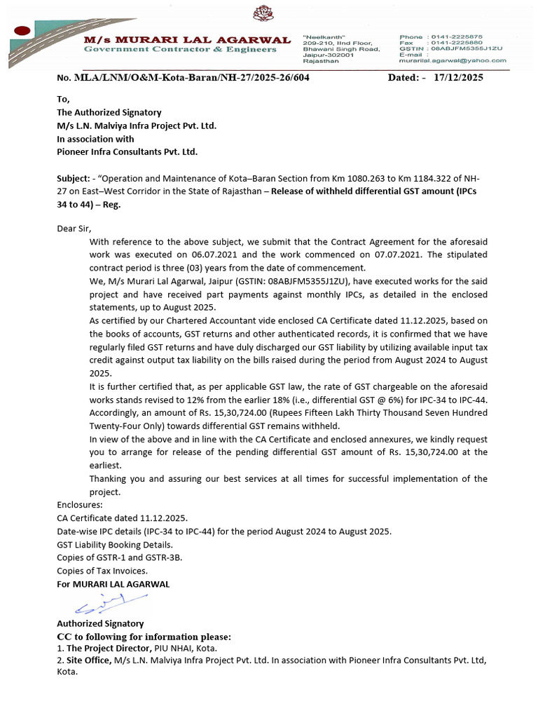 Letter No 605 | PDF | Taxes | Government Finances