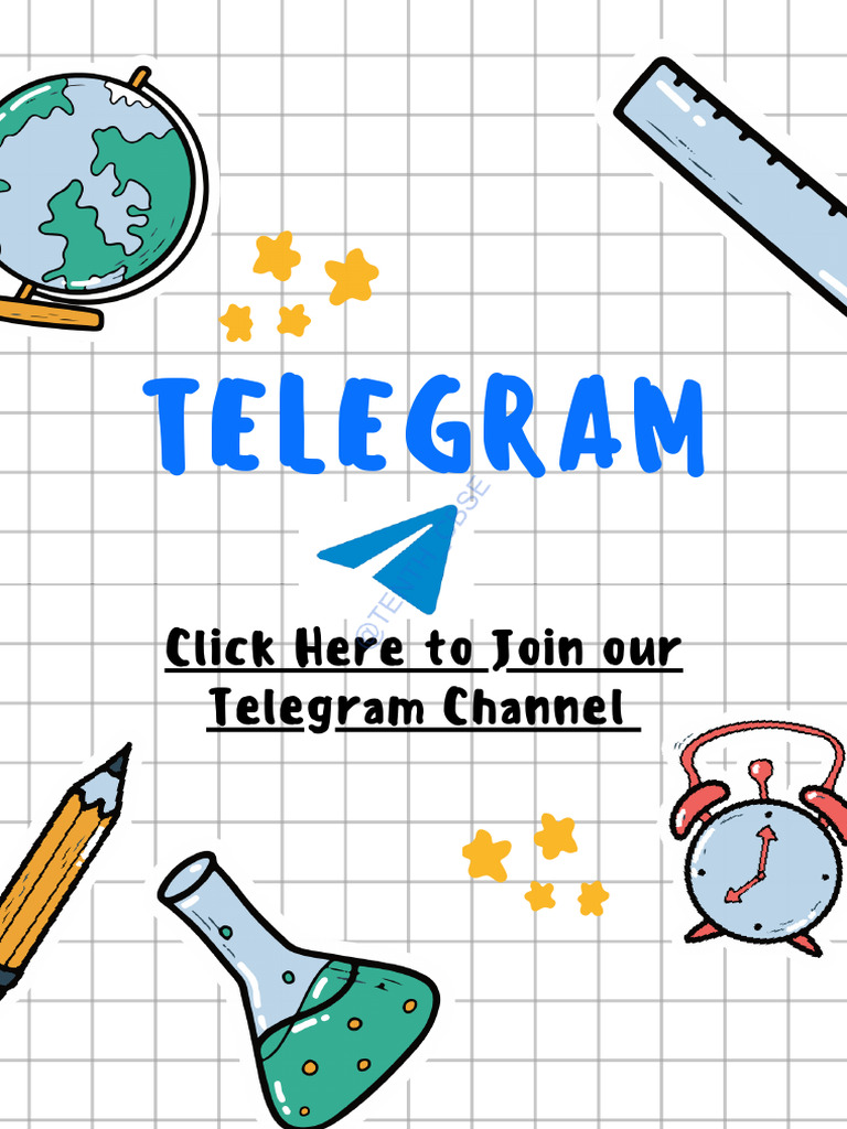Join Our Telegram Channel for Study Material | PDF