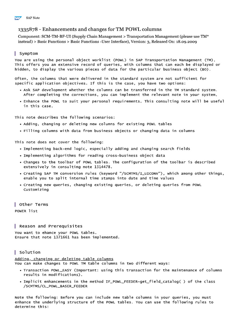 POWL Changes | PDF