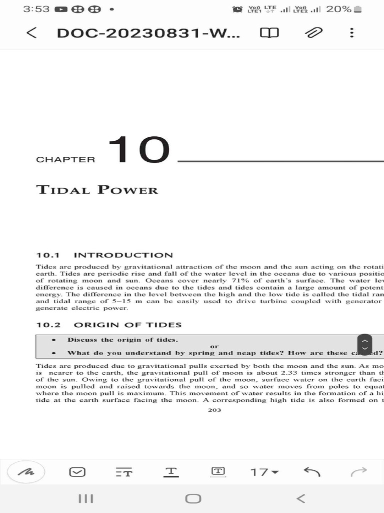 Tidal Energy | PDF