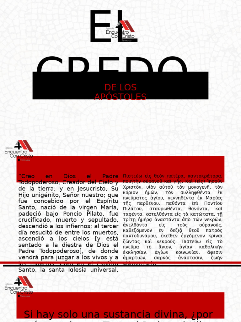 Credo de los Apóstoles y su Significado | PDF | Creencia religiosa y ...