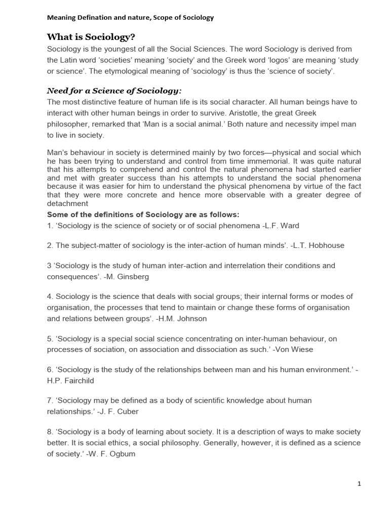 Meaning Definition Scope | PDF | Sociology | Quantitative Research