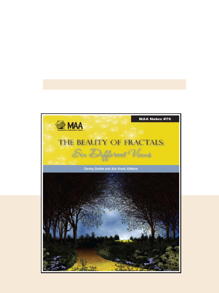 The Beauty Of Fractals Six Different Views Denny Gulick Jon Scott Ed No ...