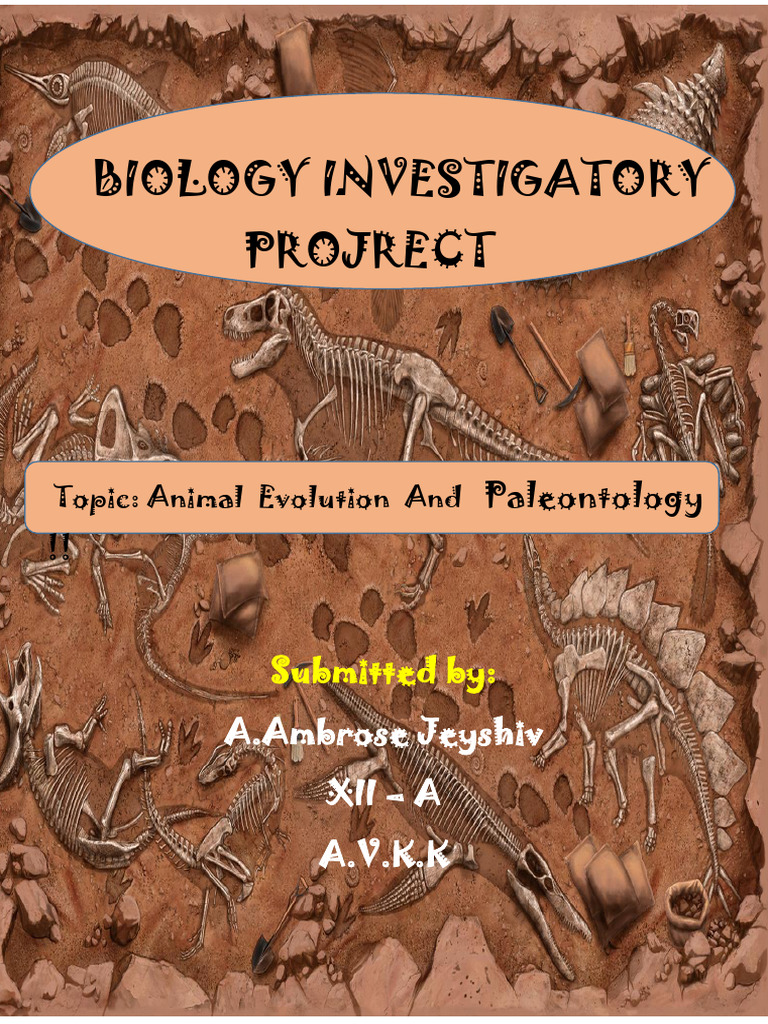 Animal Evolution & Paleontology Project | PDF