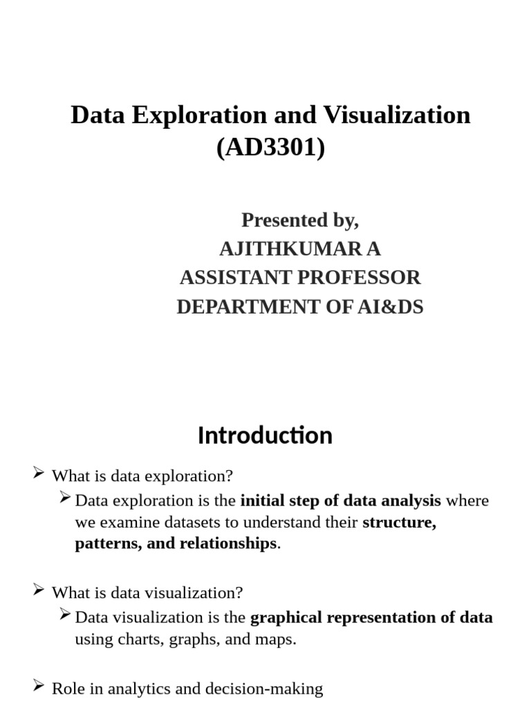 Data Exploration & Visualization Techniques | PDF | Data | Mode ...