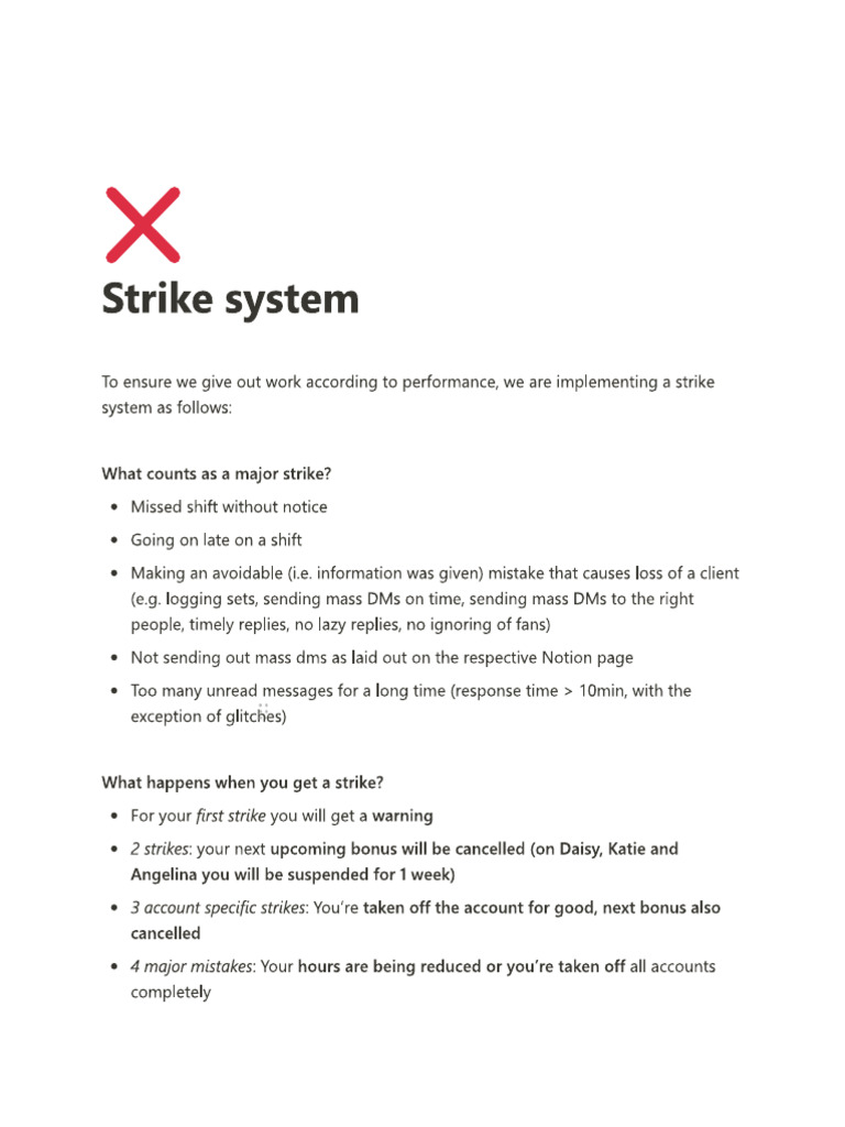 Strike System | PDF