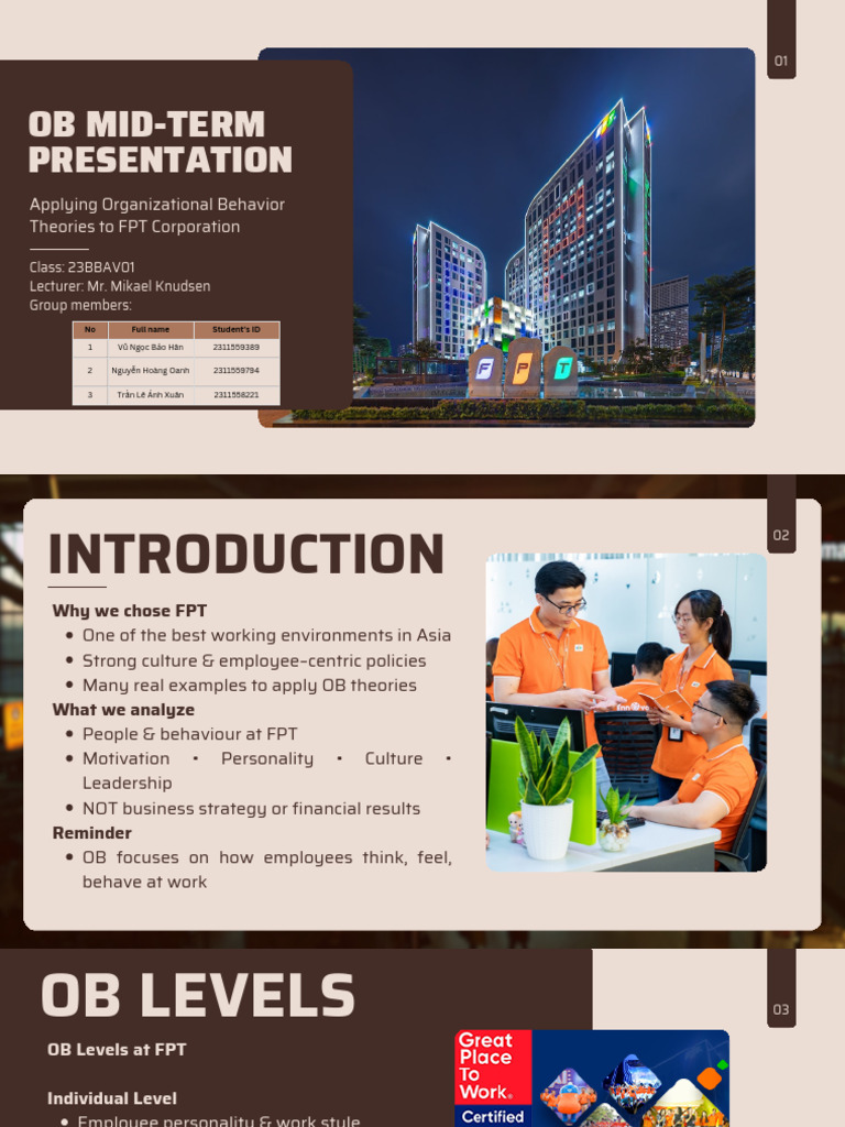 Applying OB Theories to FPT Corporation | PDF | Motivation | Motivational