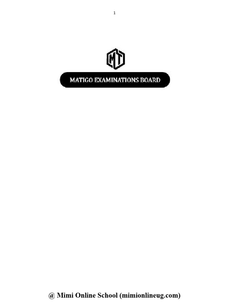 Matigo Mocks Uce Cre Pp1 2025 | PDF