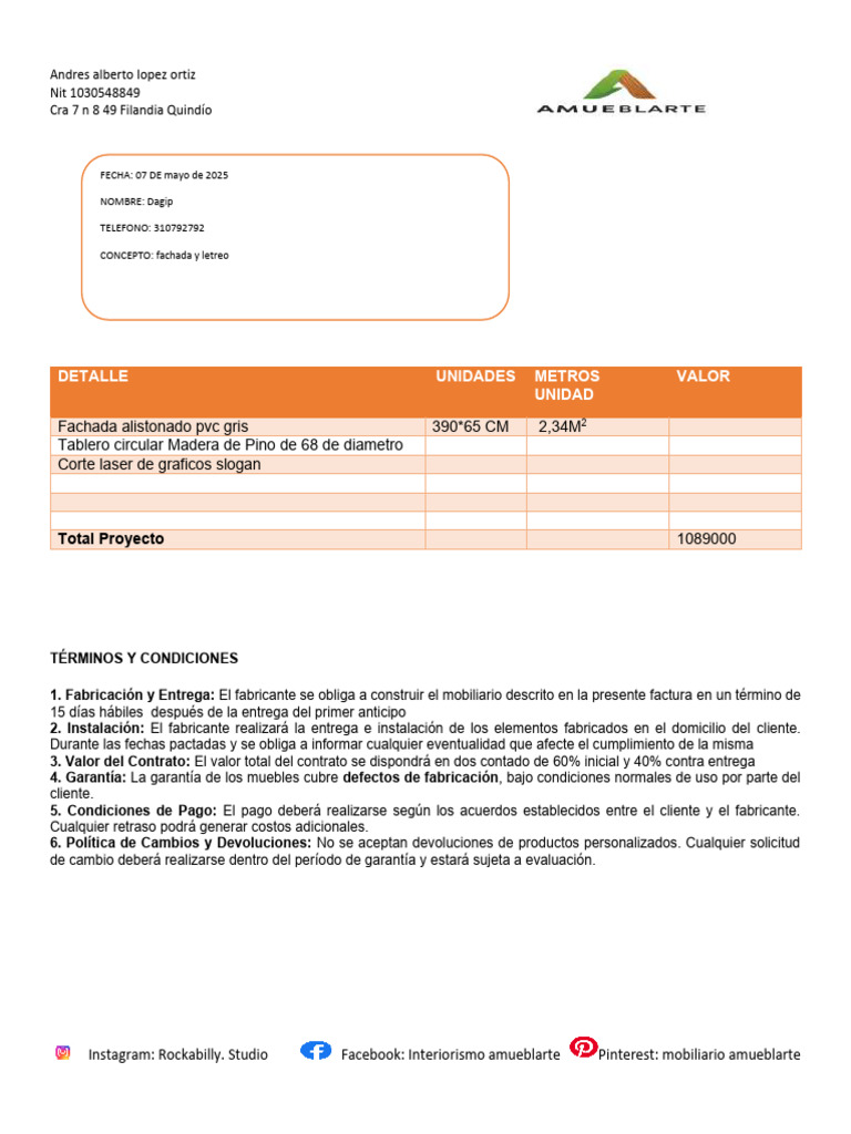 Fachada Local Dagip | PDF