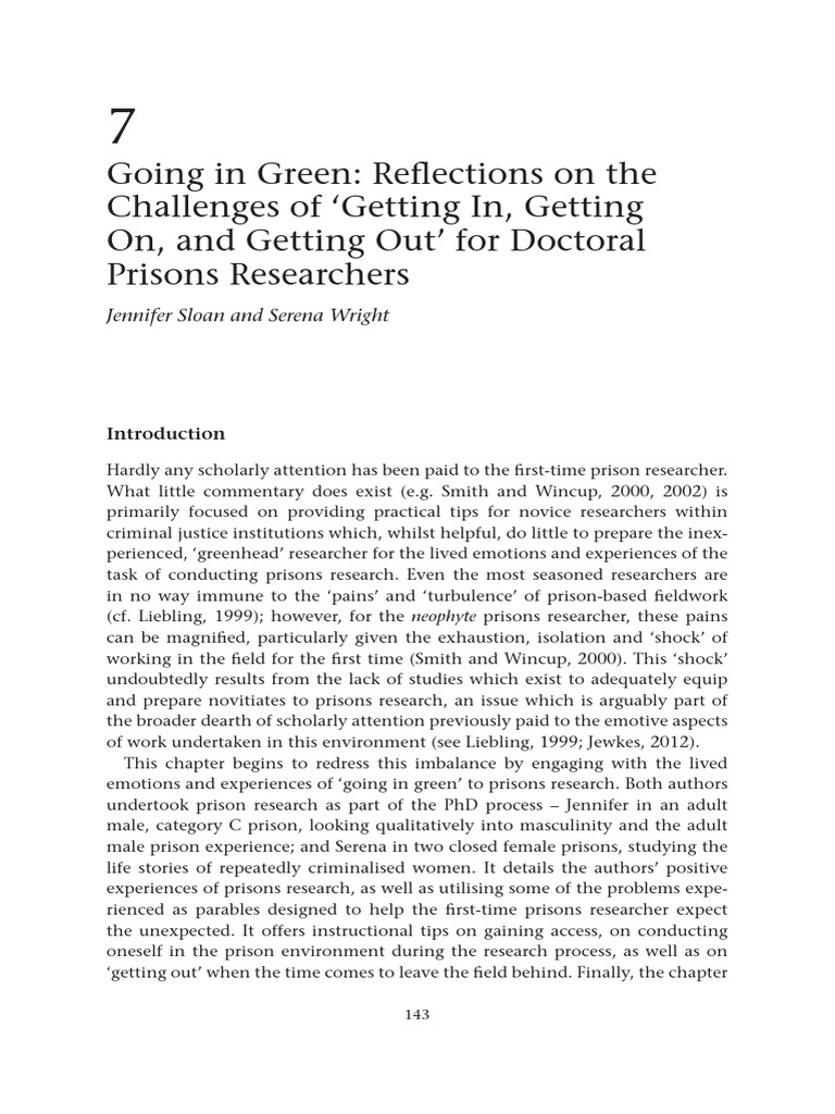 Sloan, Jennifer y Serena Wright (2015). “Going in Green | PDF ...