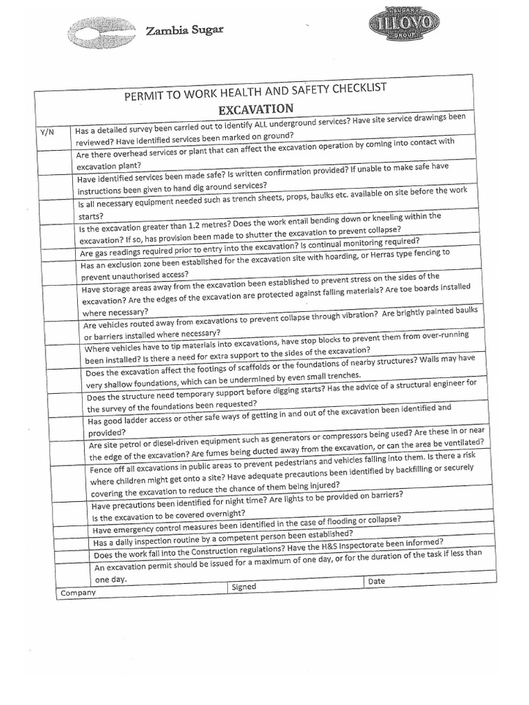 Workpermit Questions | PDF