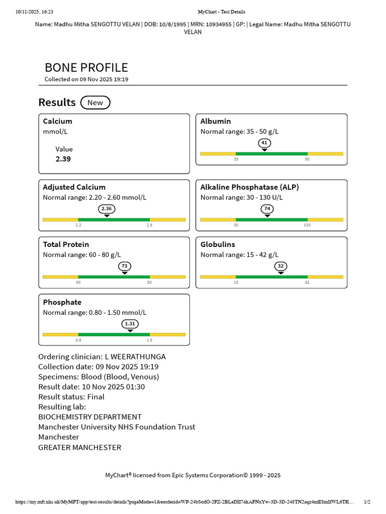 Bone Profile | PDF