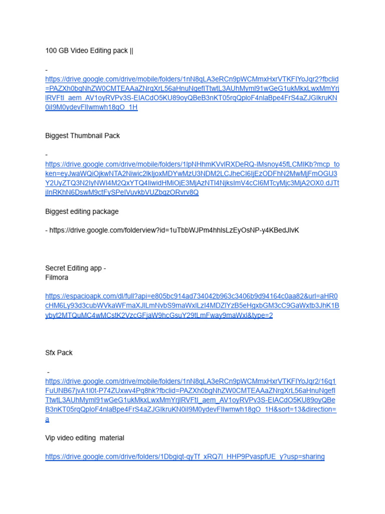 Ultimate Video Editing Resource Pack | PDF | Information Appliances ...