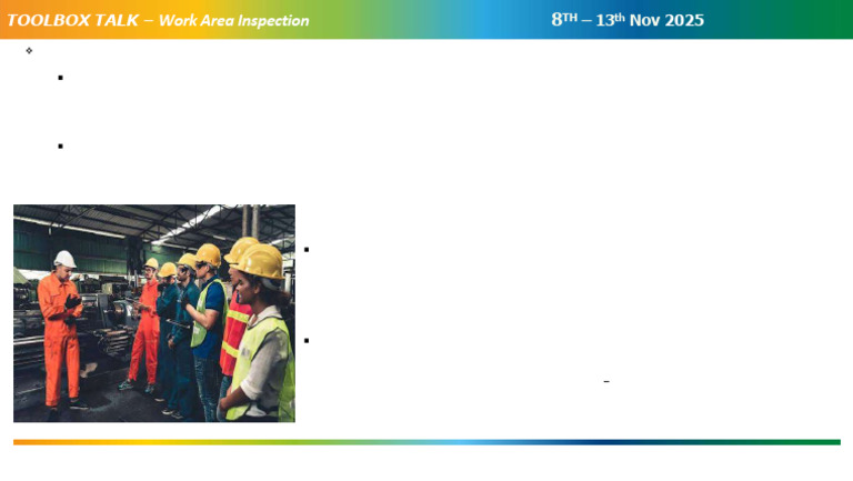 Work Area Safety Inspection Guide | PDF