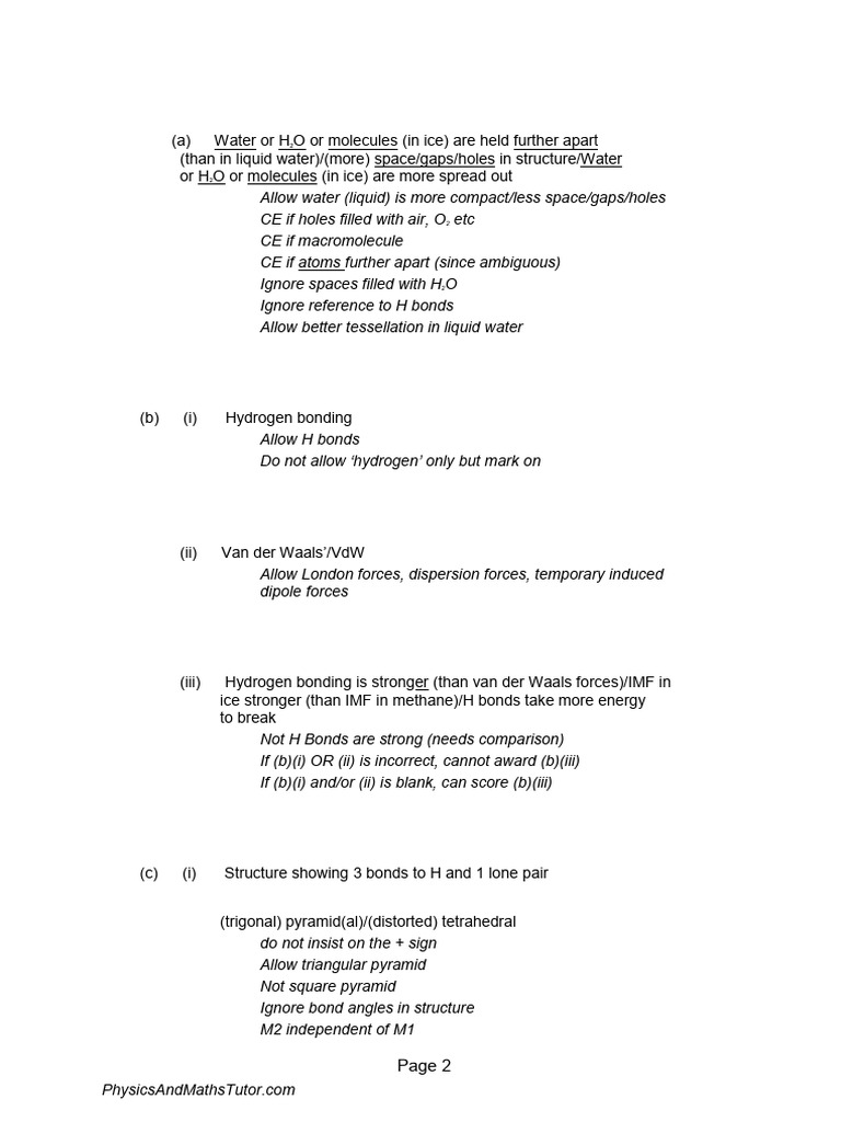 Shapes of Simple Molecules & Ions 3 MS | PDF | Chemical Bond | Hydrogen ...