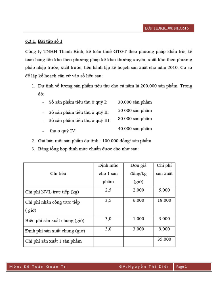 BT Tu Luan Co Dap an - Du Toan | PDF