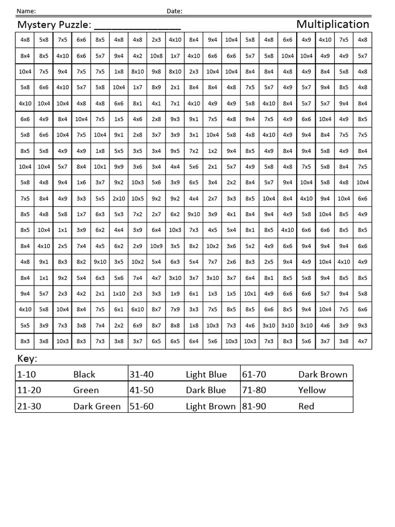 20CHM Christmas Tree 1 Multiplication | PDF