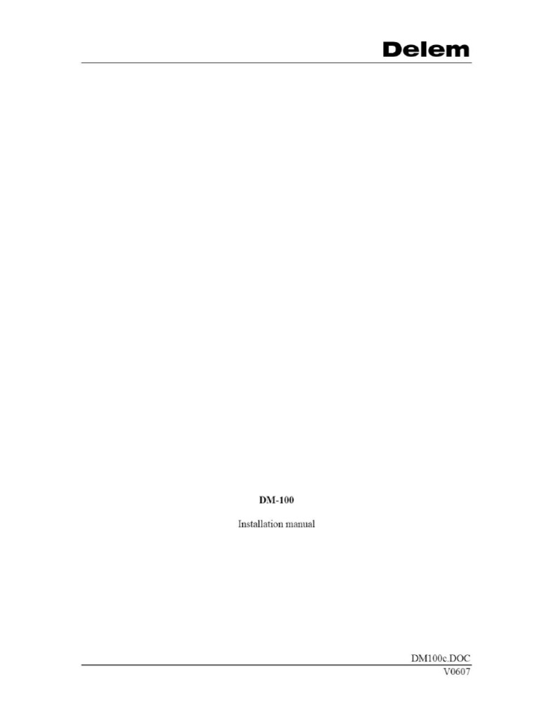 DELEM 100VA | PDF