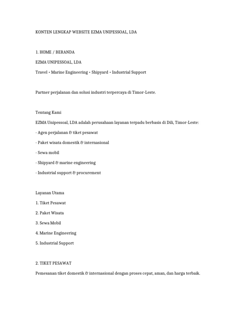 EZMA Website Content | PDF