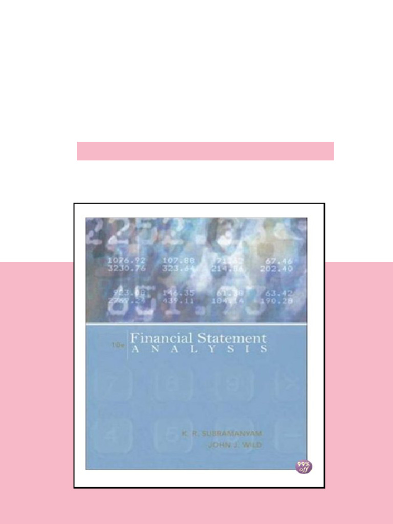 Solution Manual for Financial Statement Analysis 10th Edition by ...