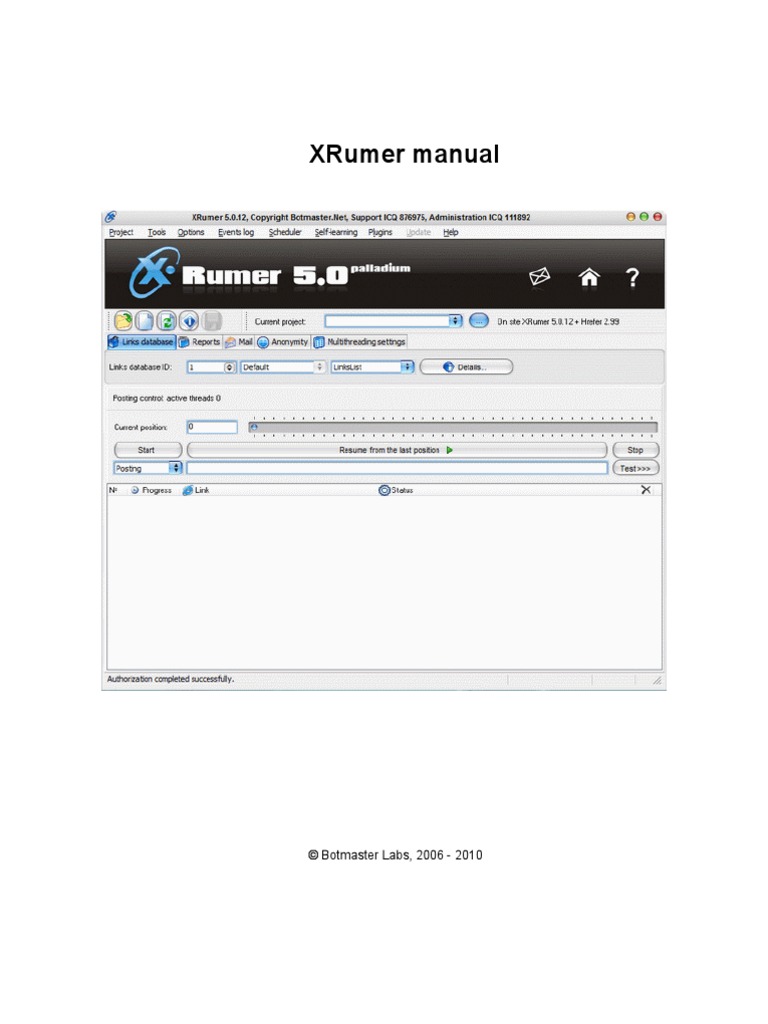 Xrumer Help | PDF | Internet Forum | Proxy Server