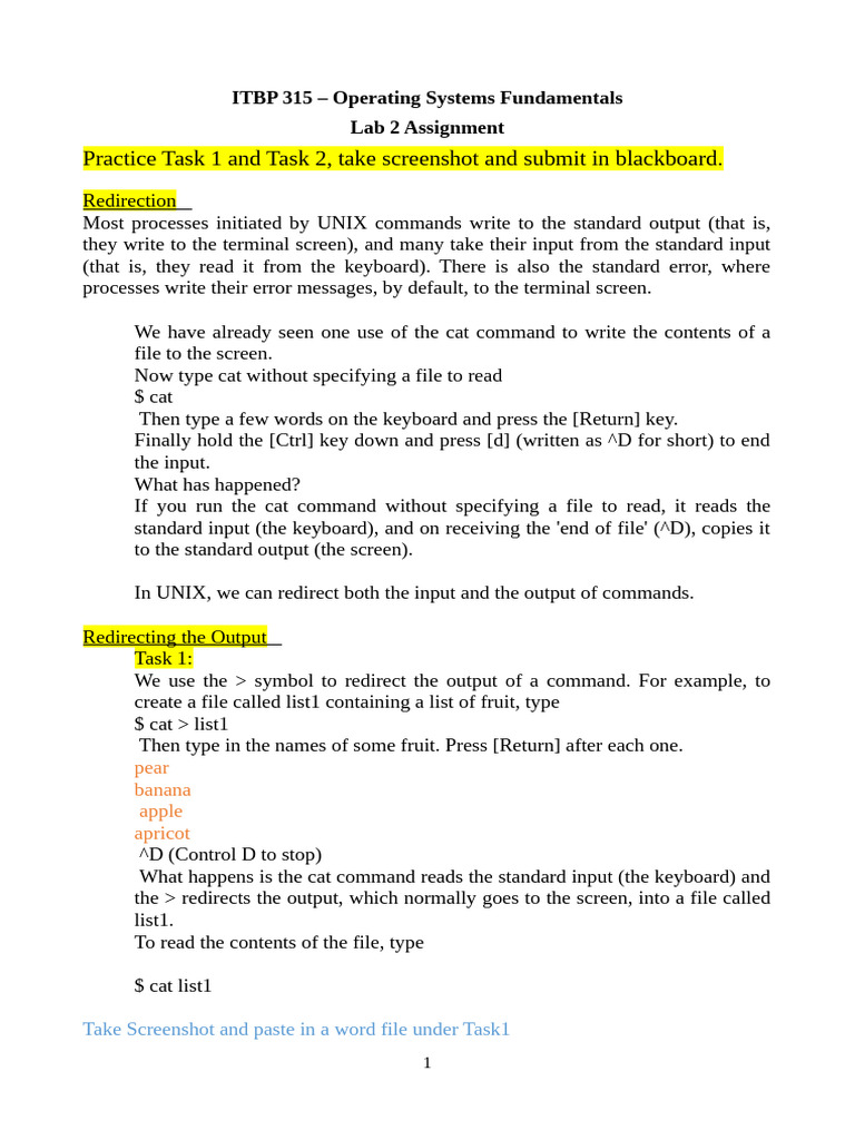 Lab Assignment 2 | PDF