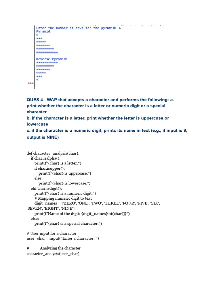 Character Type and Digit Name Checker | PDF
