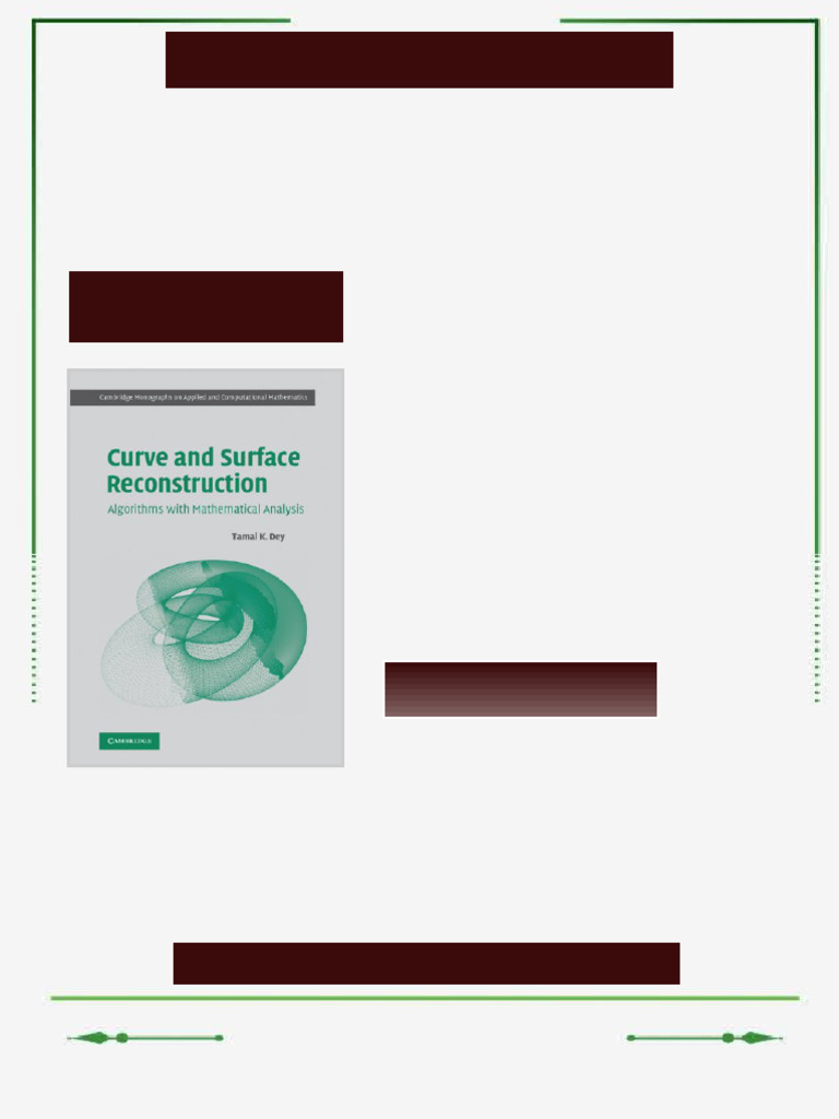 Curve and surface reconstruction Algorithms with mathematical analysis ...