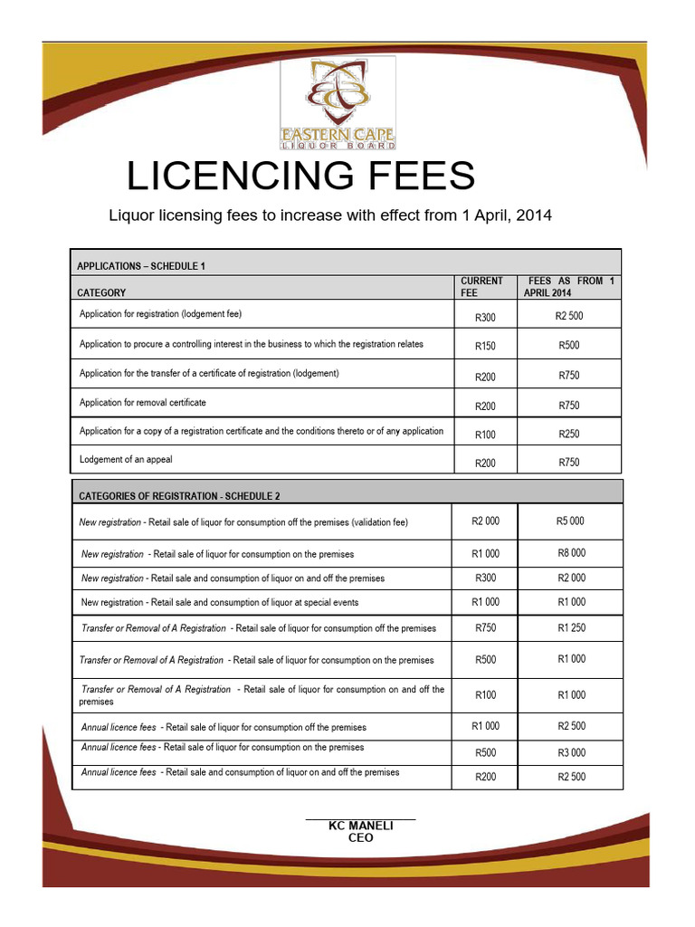 Fees Increase Poster 2014 | PDF | Alcohol