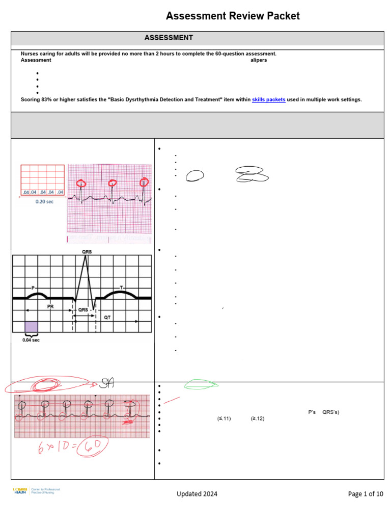 ECG-Interpretation-Assessment-Information-and-Review | PDF ...