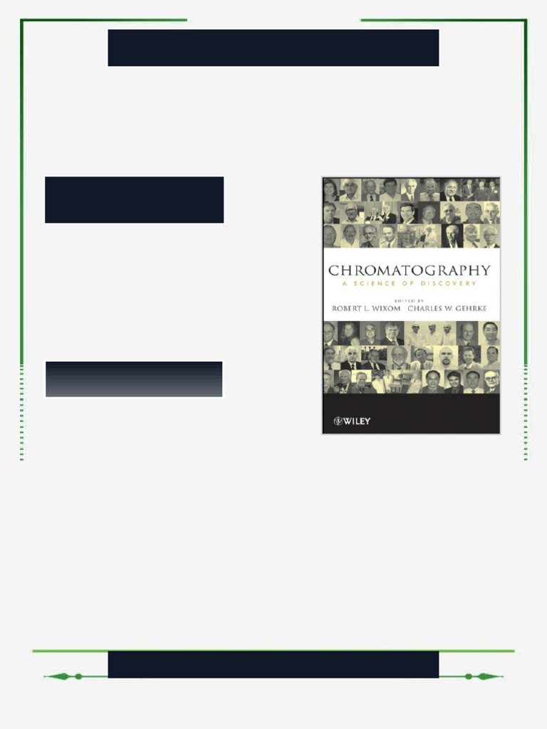 Chromatography Robert L. Wixom ebook lifetime access | PDF | Science ...