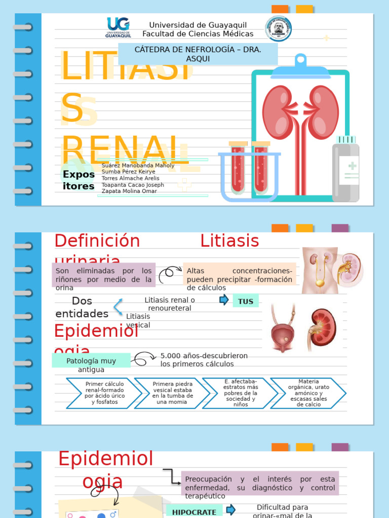 Litiasis Renal | PDF | Sistema genitourinario | Enfermedades y trastornos