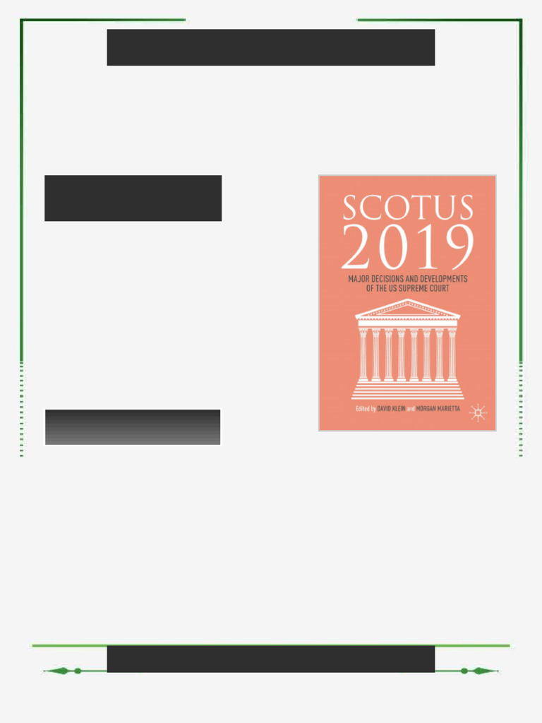 SCOTUS 2019: Major Decisions and Developments of the US Supreme Court ...