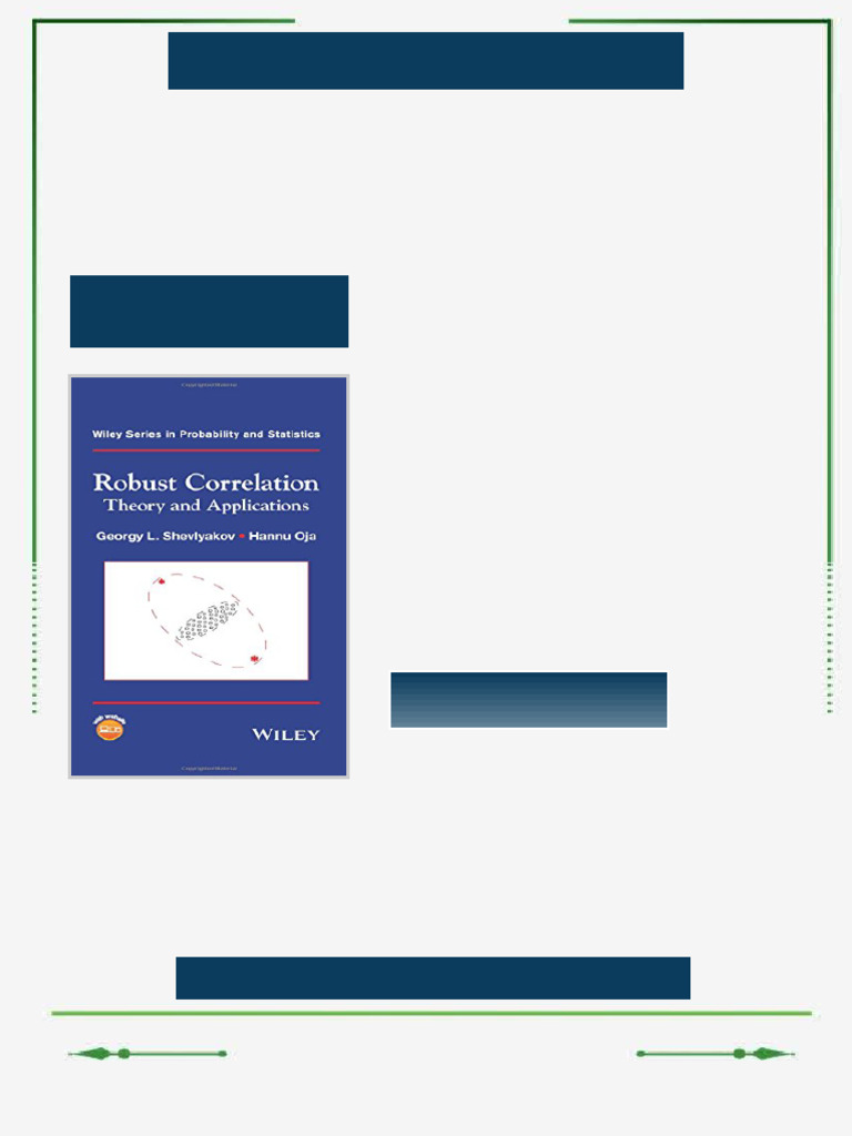 Robust Correlation Theory and Applications 1st Edition Georgy L ...