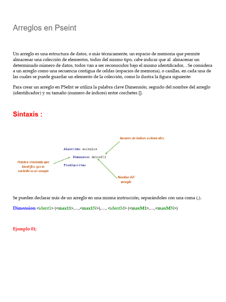 4 Arreglos en Pseint - Copia | PDF